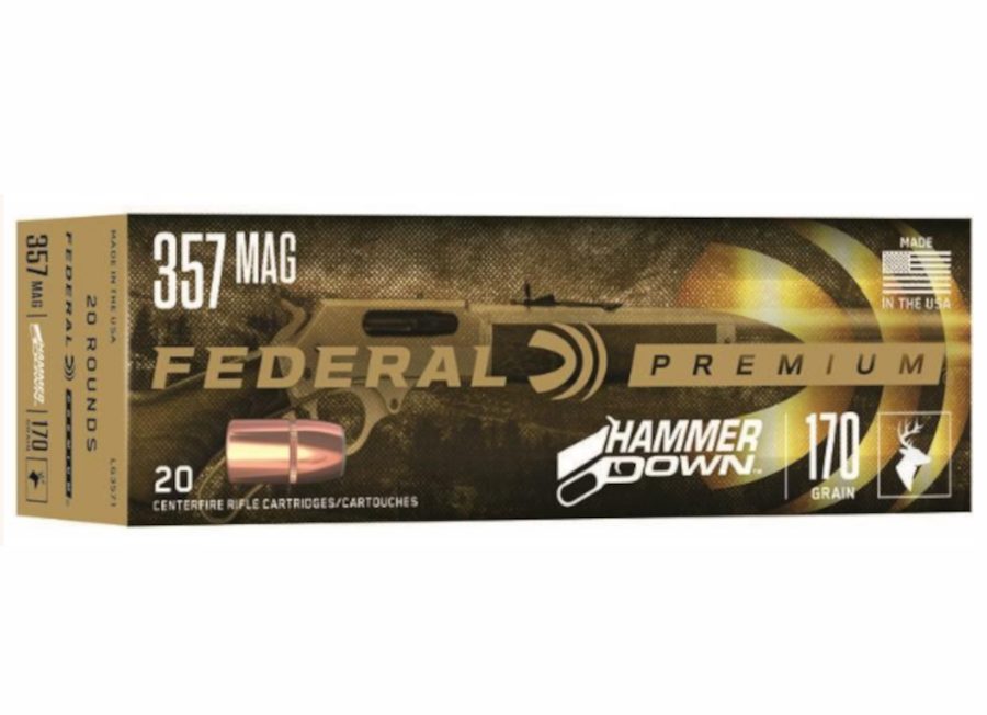 FEDERAL AMMUNITION PREMIUM HAMMER-DOWN .357 MAGNUM 170 GR. BONDED HP - – CRAFM