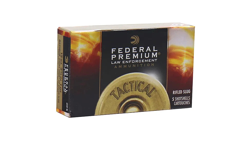 FEDERAL TACTICAL LOW RECOIL LE RIFLED SLUG - BOX OF 5 RDS – CRAFM