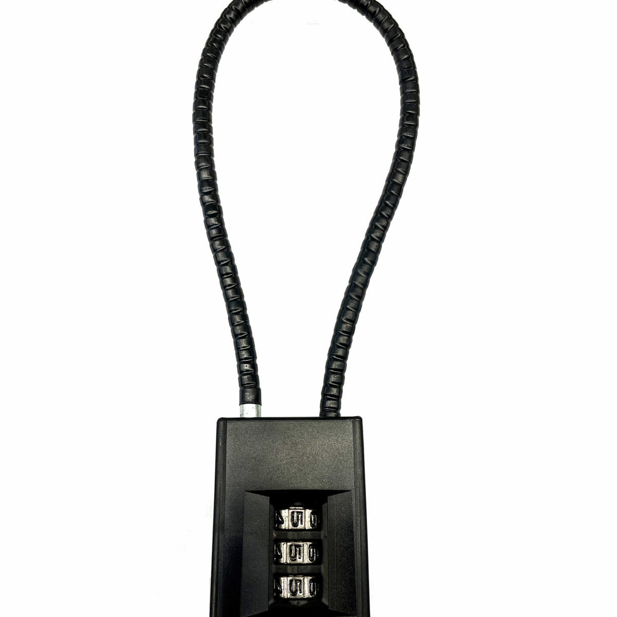 CABLE LOCK STEEL AND PLASTIC - STEEL CABLE IS ARMORED - BLACK – CRAFM