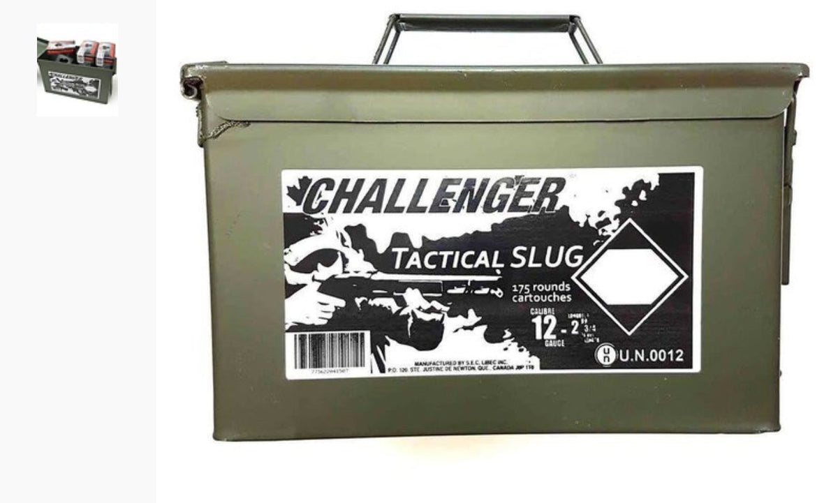 CHALLENGER 12GA 2 3/4" TACTICAL SLUG MAG - 175RS/CAN – CRAFM
