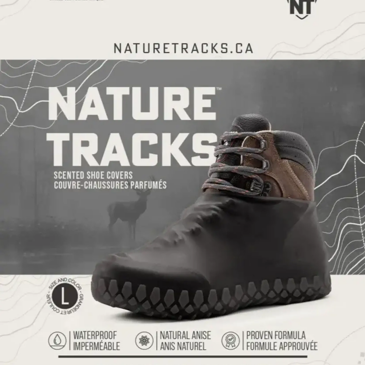 NATURE TRACKS SCENTED RUBBER SHOE COVERS - DIFFERENT SIZES, COLORS, AN ...